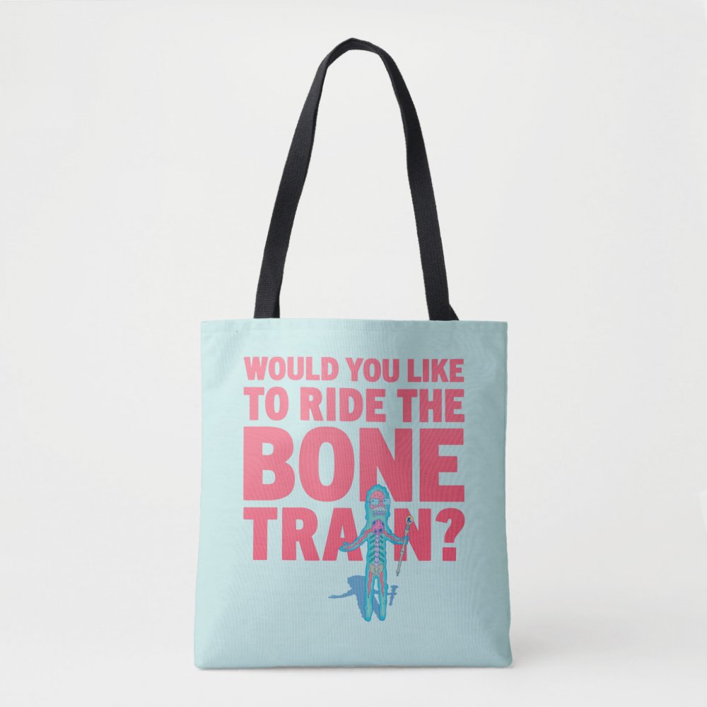 Rick and Morty Anatomy Park - Bone Train Tote Bag - Rick and Morty Shop