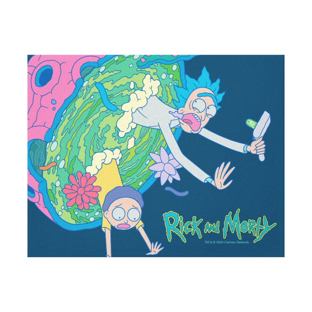 Rick and Morty Falling From Infected Portal Poster - Rick and Morty Shop