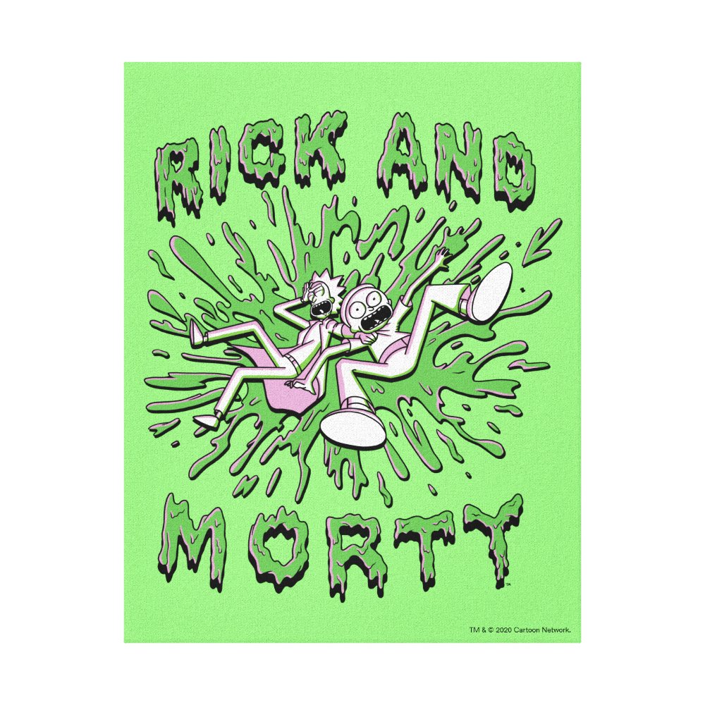 Rick and Morty Falling Into Acid Vat Poster - Rick and Morty Shop