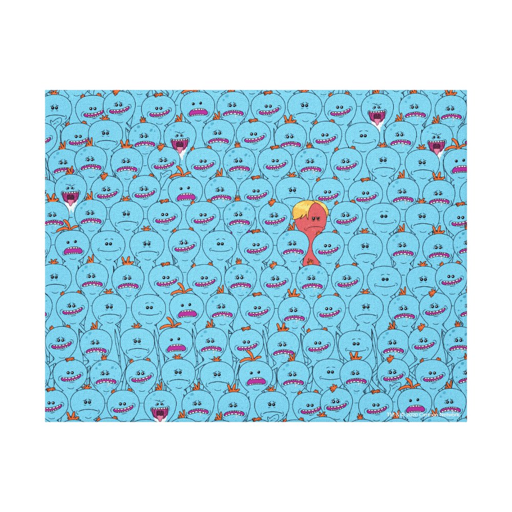 Rick and Morty Kirkland Mr. Meeseeks Poster - Rick and Morty Shop