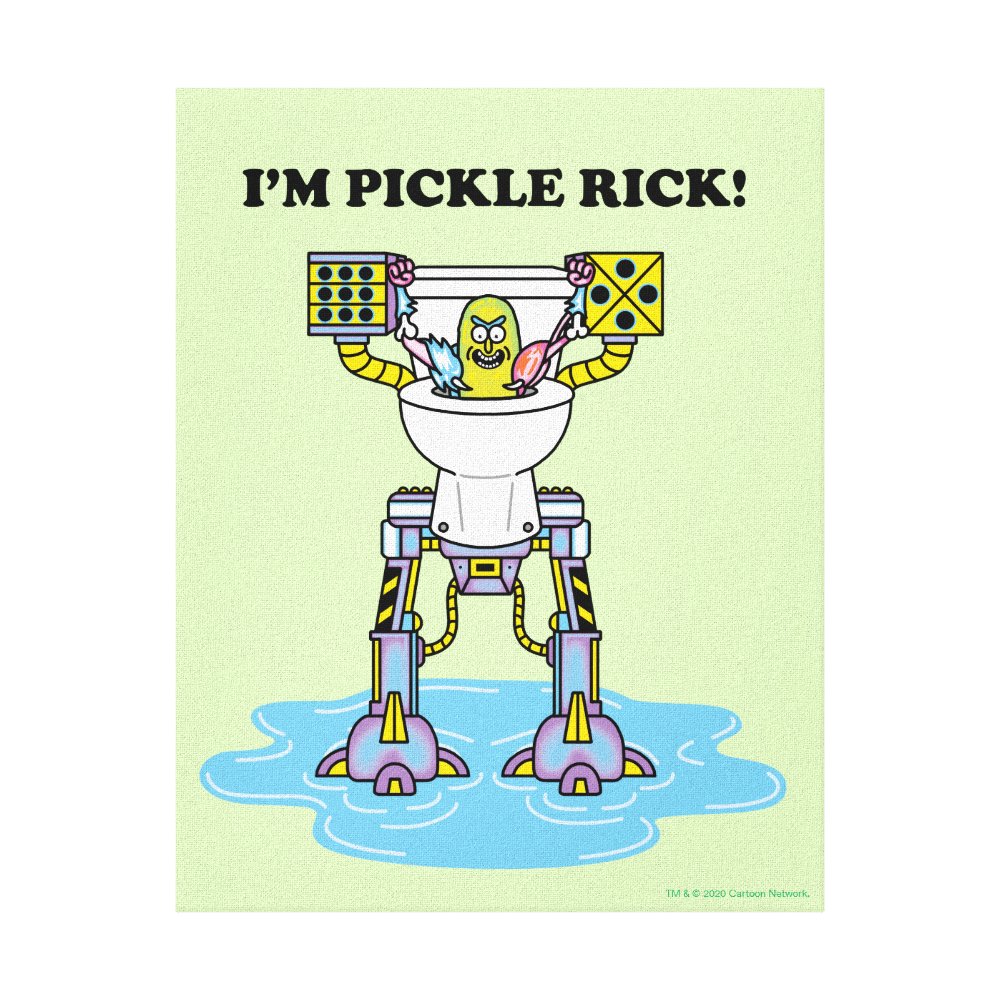 Rick and Morty Pickle Rick Toilet Mech Poster - Rick and Morty Shop