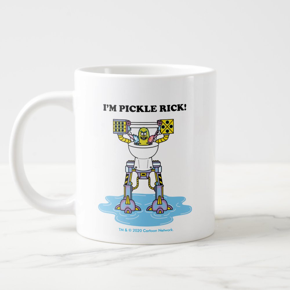 Rick and Morty Pickle Rick Toilet Mech Giant Coffee Mug - Rick and ...