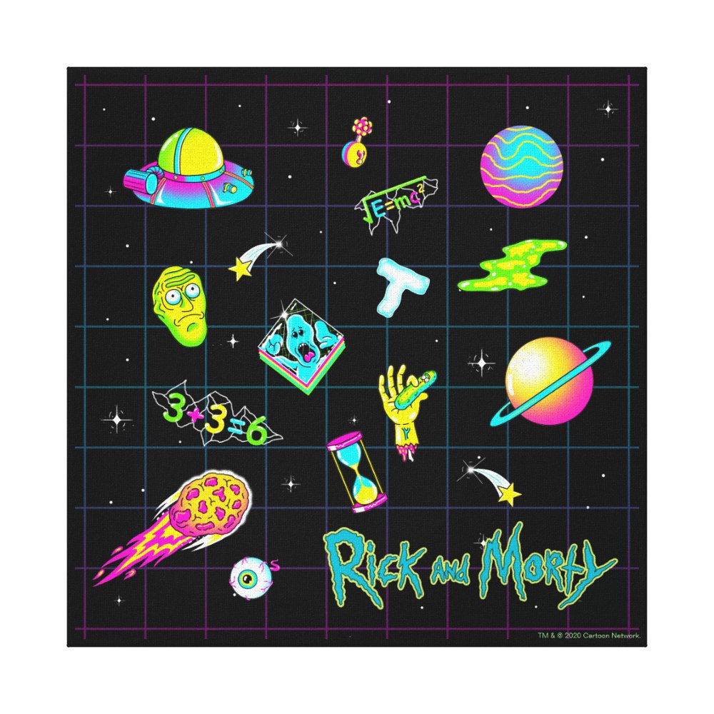 Rick and Morty Psychedelic Season 3 Pattern Poster - Rick and Morty Shop