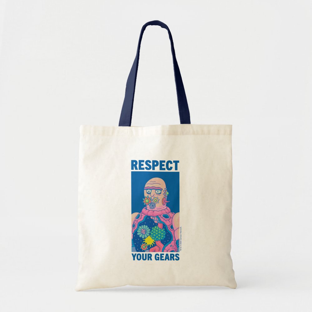 Rick and Morty Respect Your Gears Tote Bag - Rick and Morty Shop