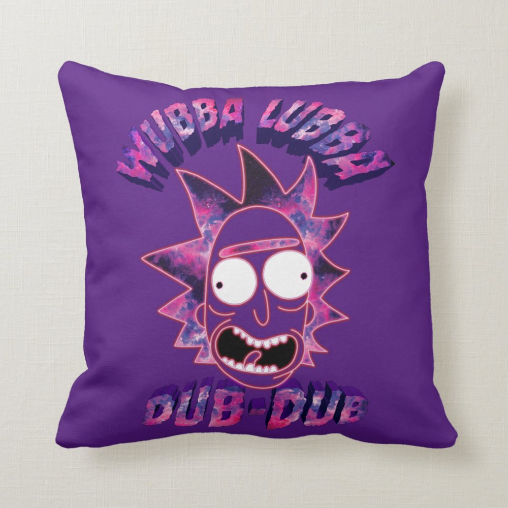 Rick and Morty Wubba Lubba Dub-Dub Throw Pillow - Rick and Morty Shop