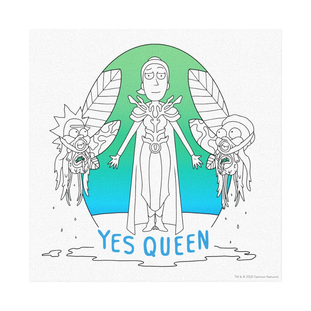 Rick and Morty Yes Queen Poster - Rick and Morty Shop